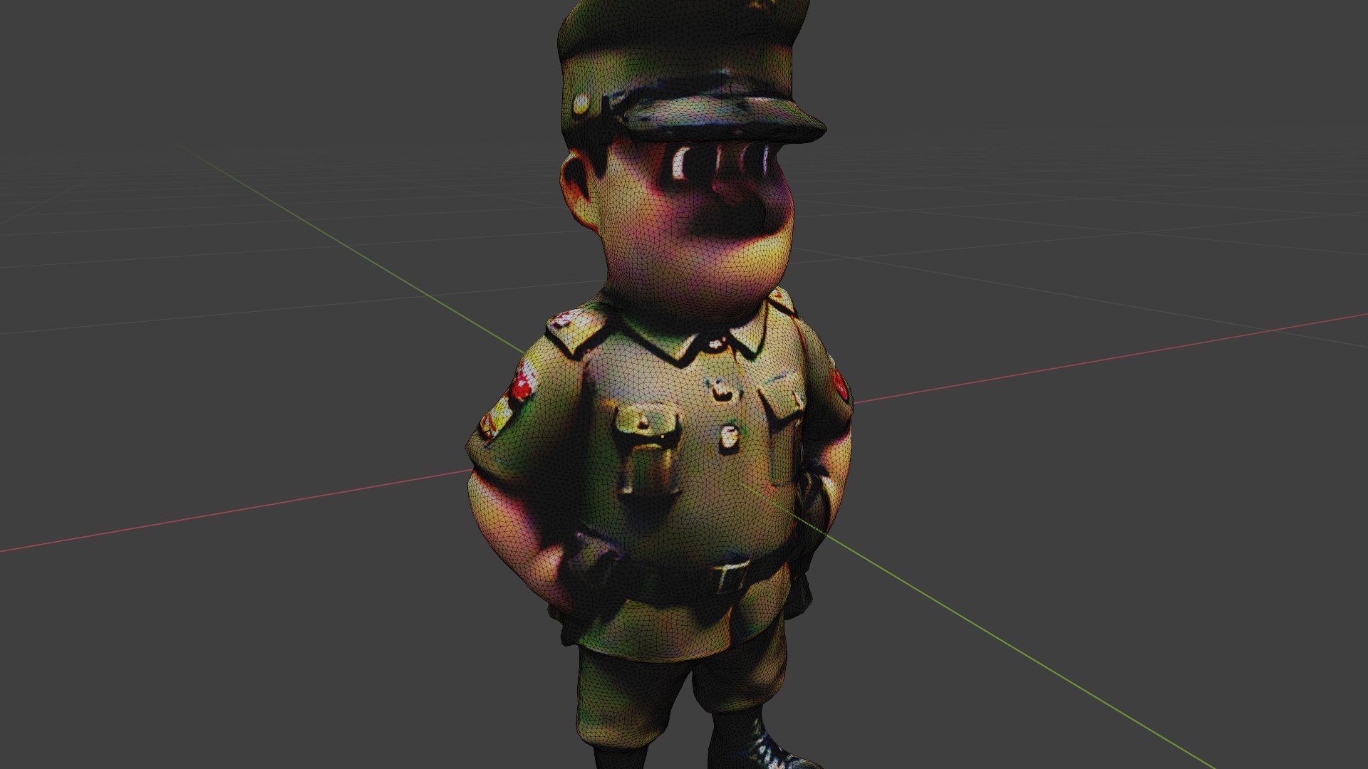 3D Model World War II Fat Soldier - TurboSquid 2127013