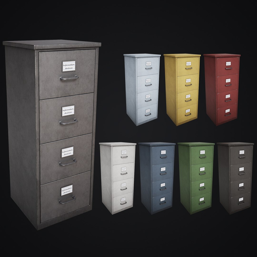 File Cabinet 3D - TurboSquid 2079833