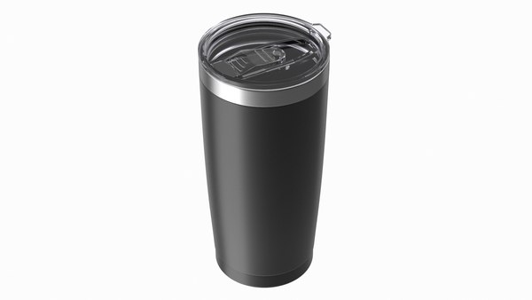 3D model JURO Stainless Steel Thermo Cup Black - TurboSquid 1942232