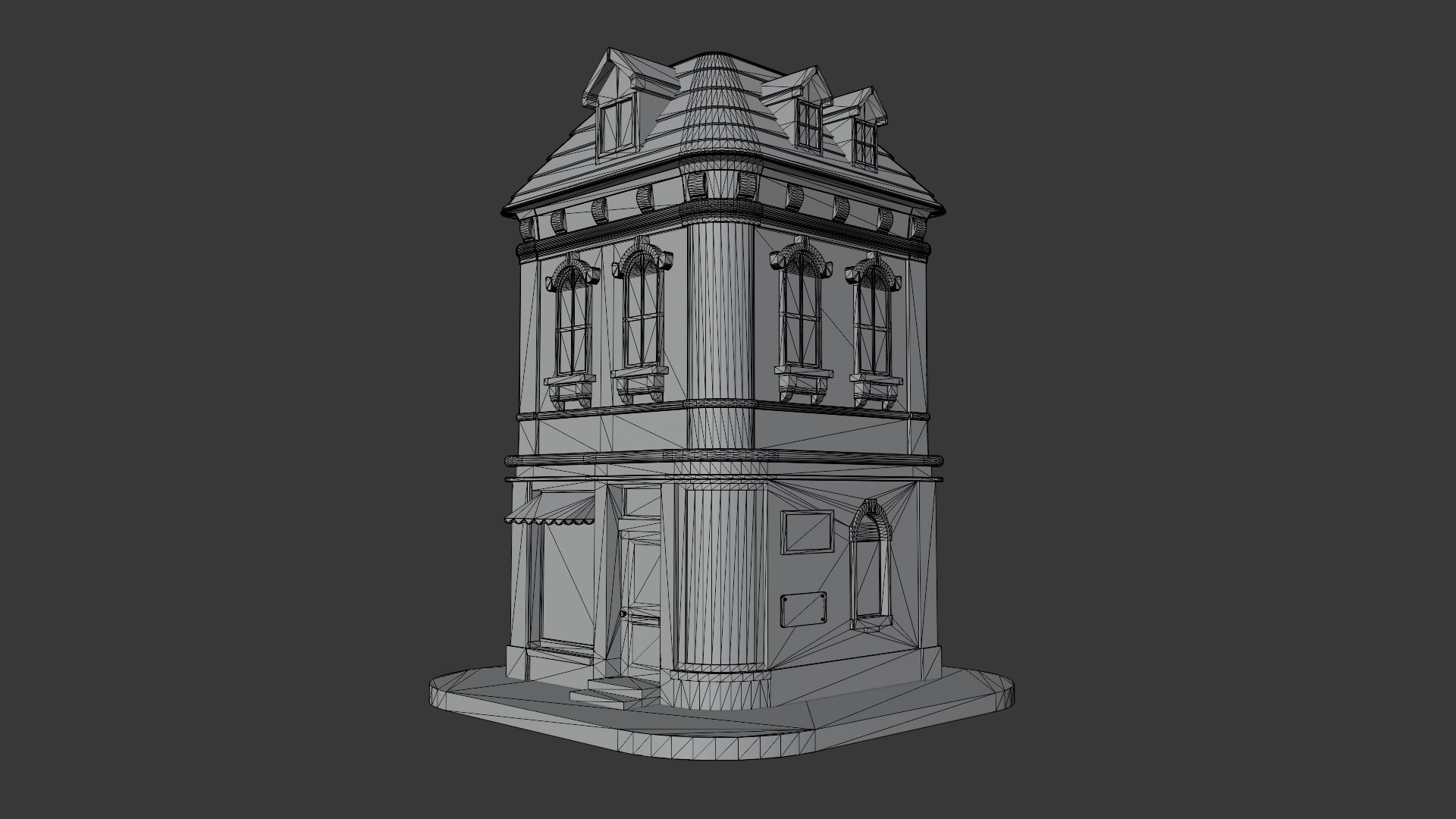 3D Stylized Low Poly City Building - TurboSquid 2378779