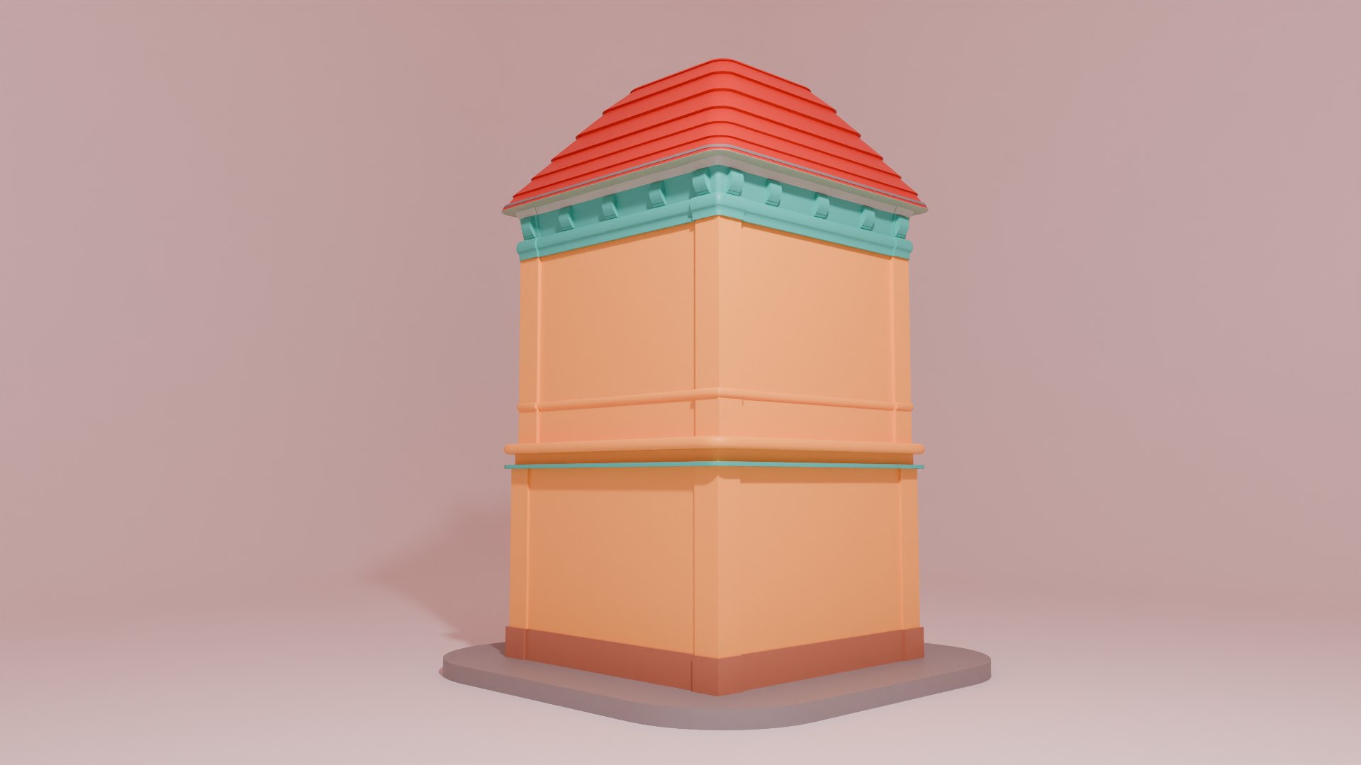 3D Stylized Low Poly City Building - TurboSquid 2378779