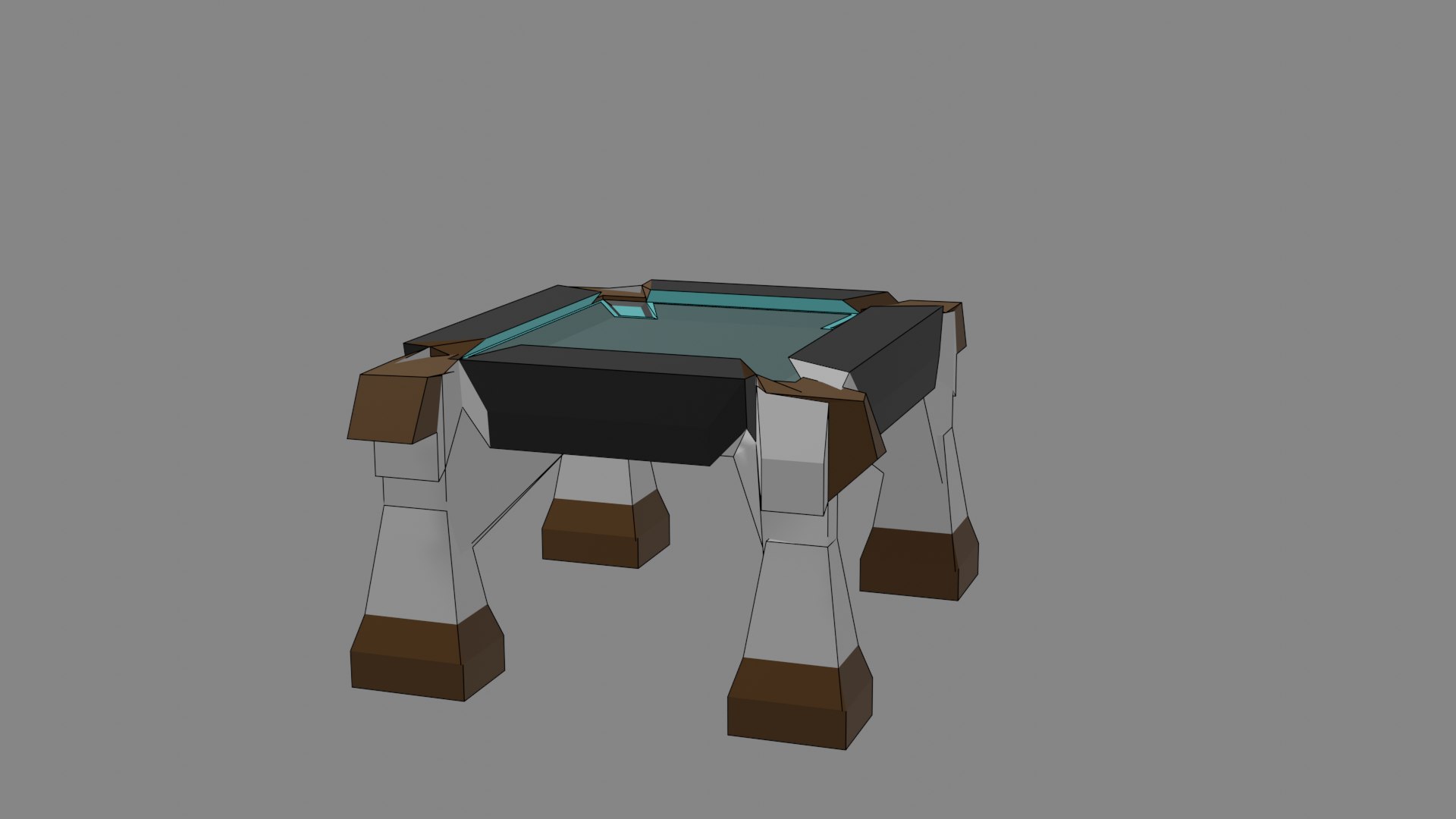Scifi Lowpoly Hologram Table 3D Model - TurboSquid 1843793