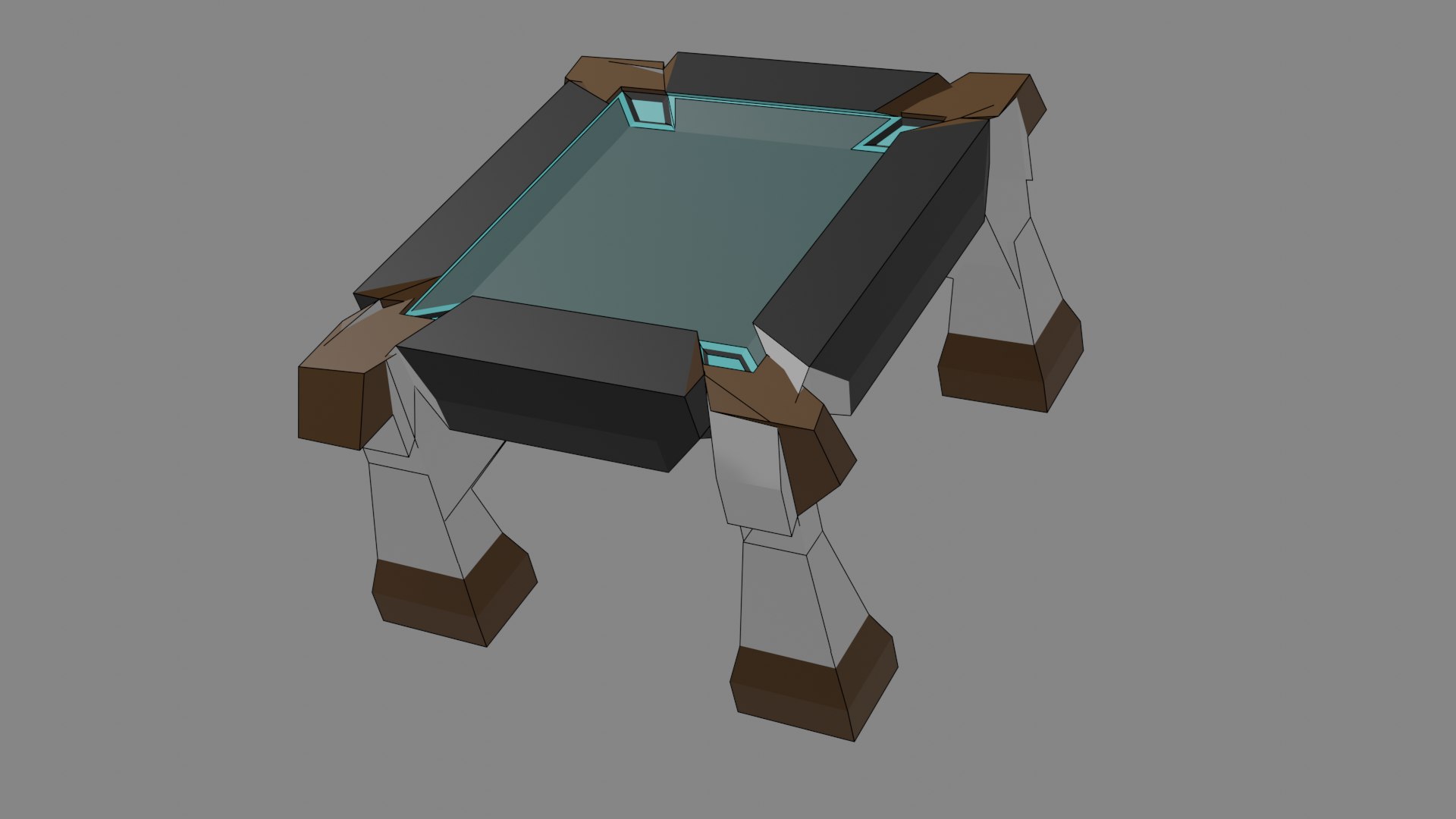Scifi Lowpoly Hologram Table 3D Model - TurboSquid 1843793