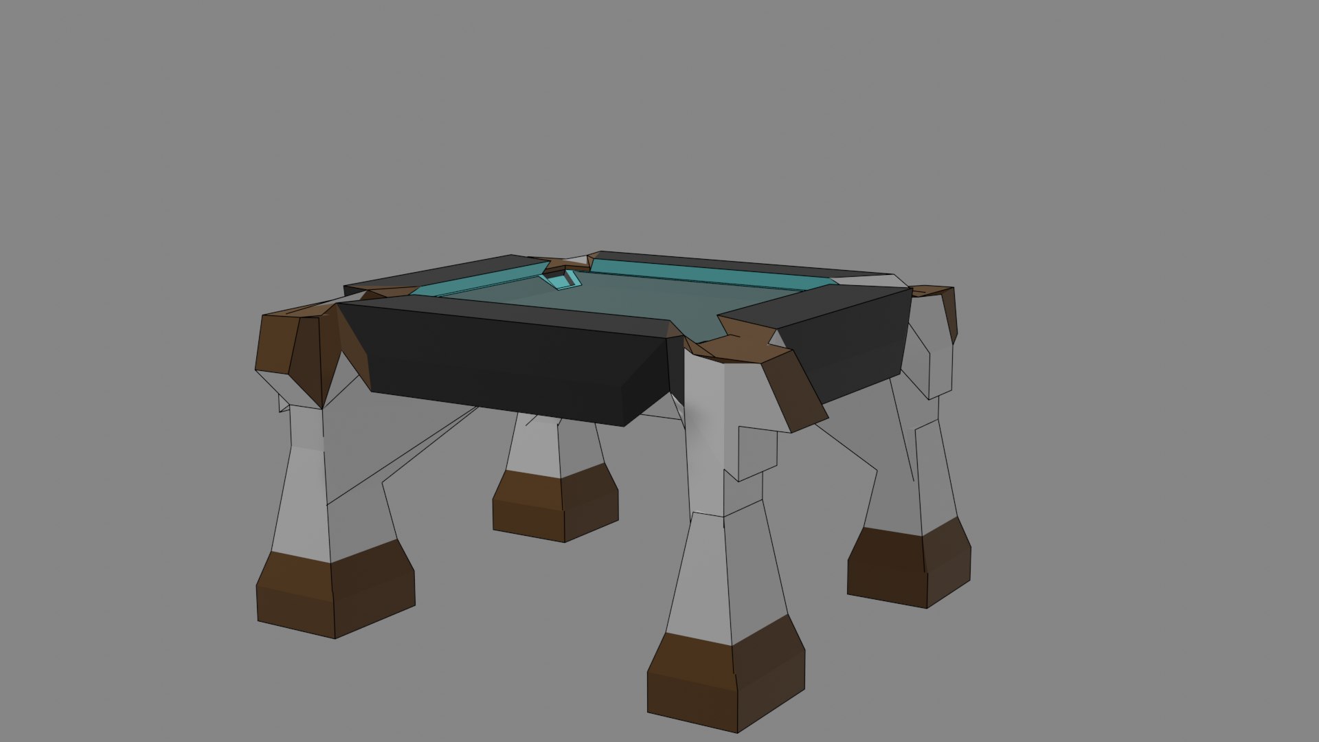 Scifi Lowpoly Hologram Table 3D Model - TurboSquid 1843793