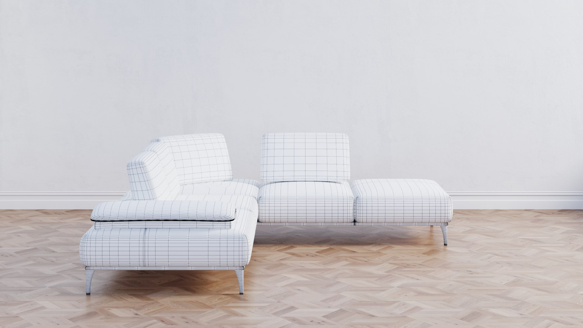 3D Rossini Discovery Sectional Couch - TurboSquid 1789877