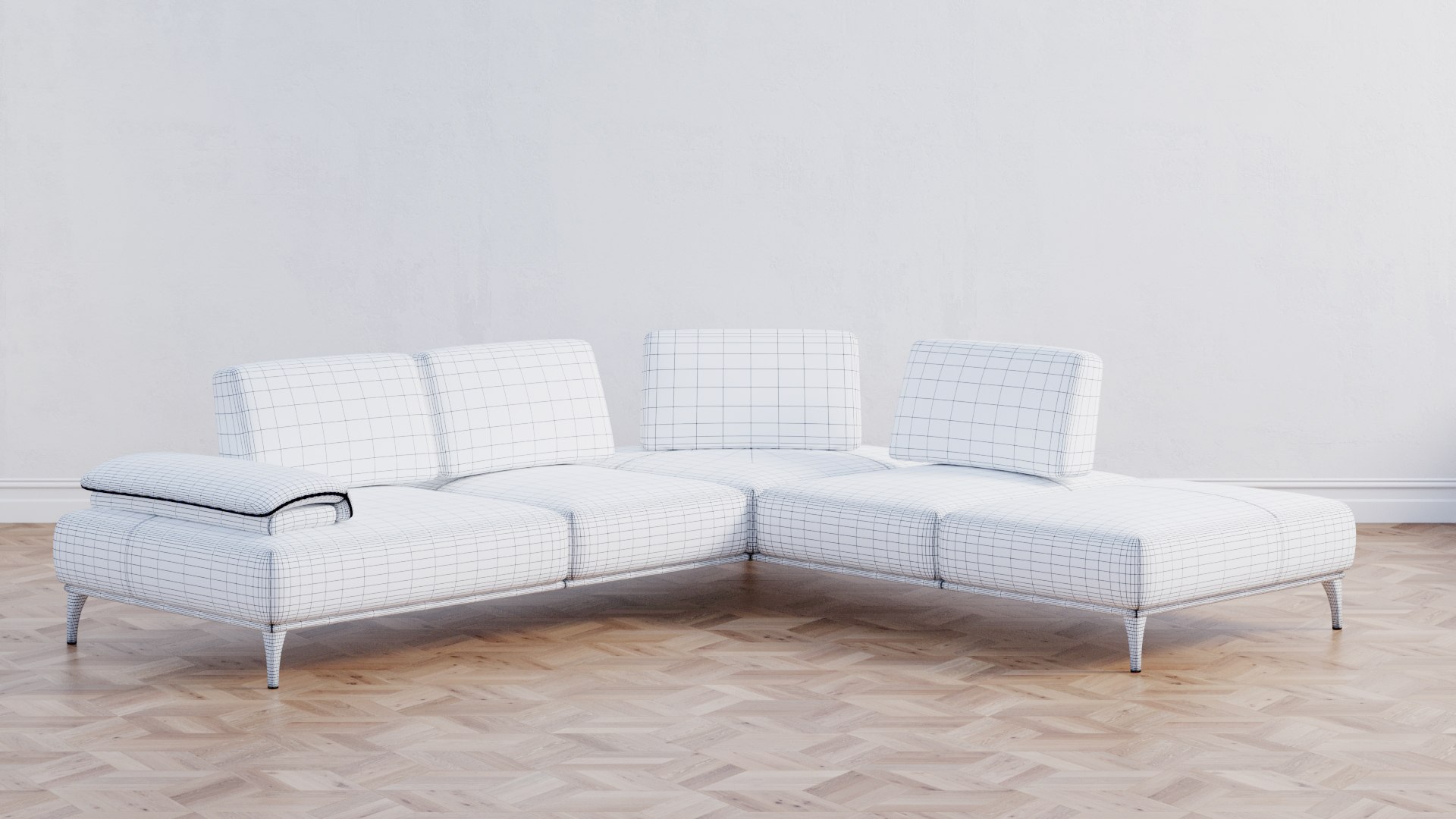 3D Rossini Discovery Sectional Couch - TurboSquid 1789877