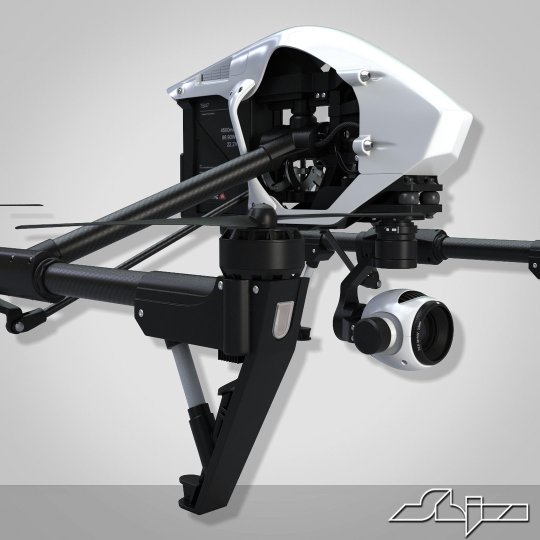 3d Quadrocopter Dji Inspire Quads Model