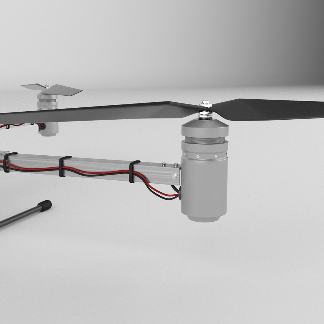 quadcopter realistic 3d model