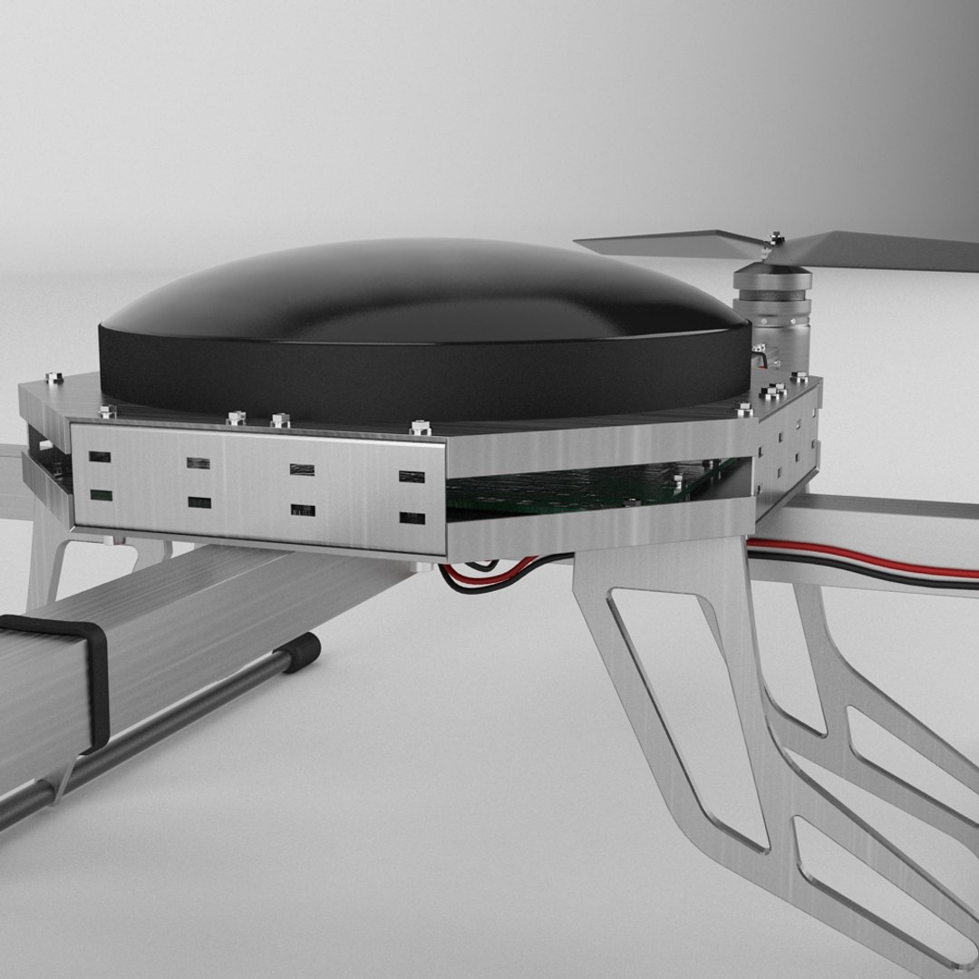 quadcopter realistic 3d model
