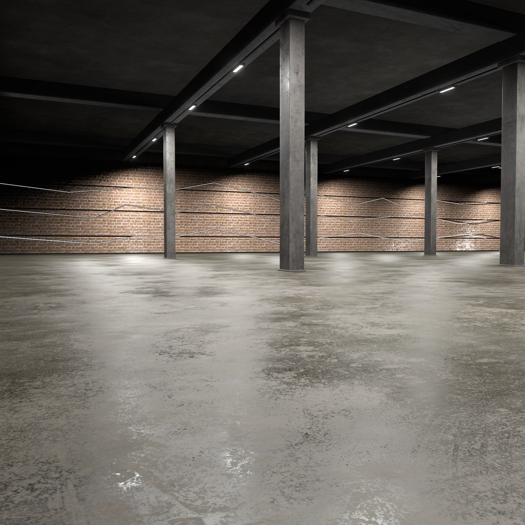 Car Studio WAREHOUSE Interior3D 3D Model - TurboSquid 2028034