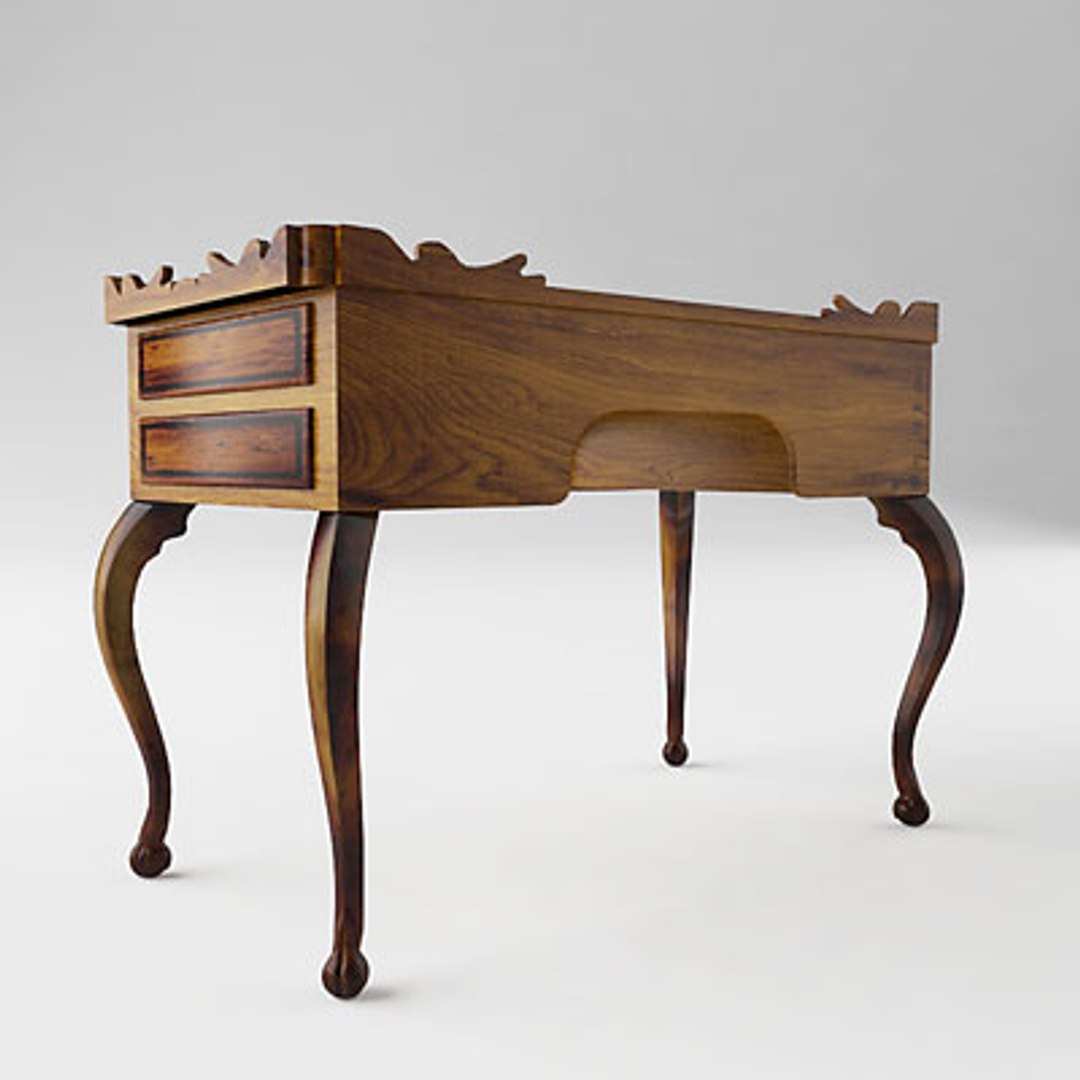 Spanish Writing Desk 3d Model