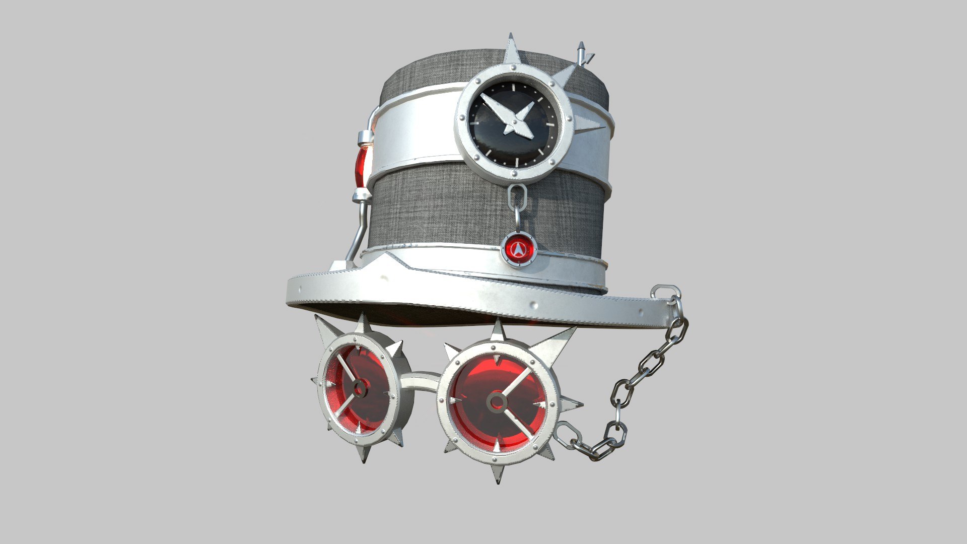 3D Steampunk Hat 08 Gray Steel - SciFi Character Design - TurboSquid ...
