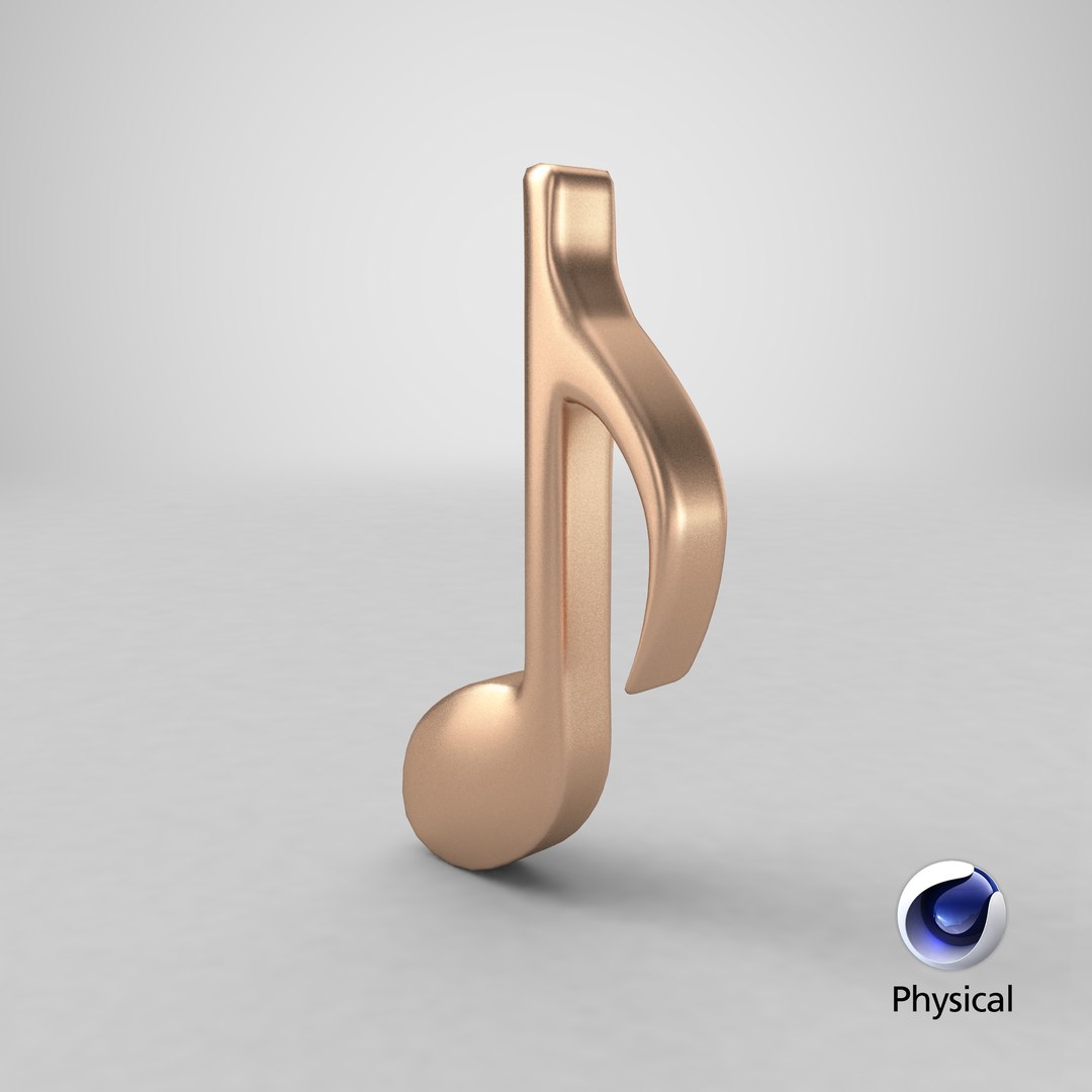 Quaver Eighth Note model - TurboSquid 2019578