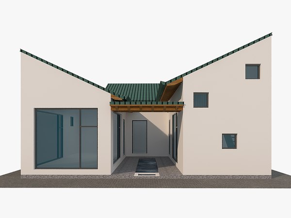 Modern japanese house small 3D model - TurboSquid 1587373