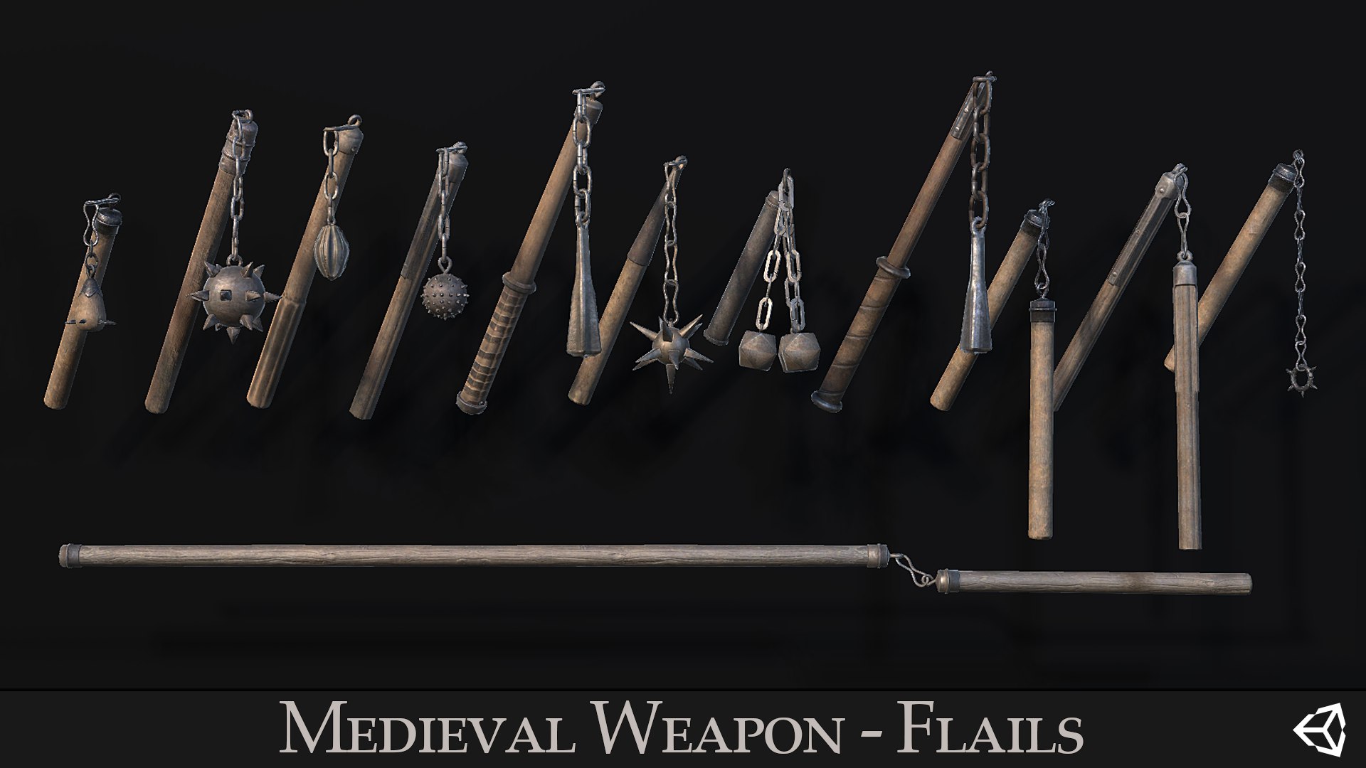 Medieval Weapon - Flails 3D Model - TurboSquid 2197459