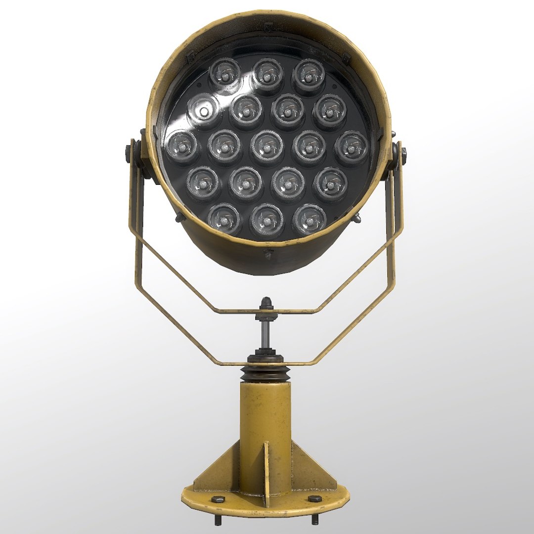 Searchlight V 1 Yellow 3D Model - TurboSquid 1496716