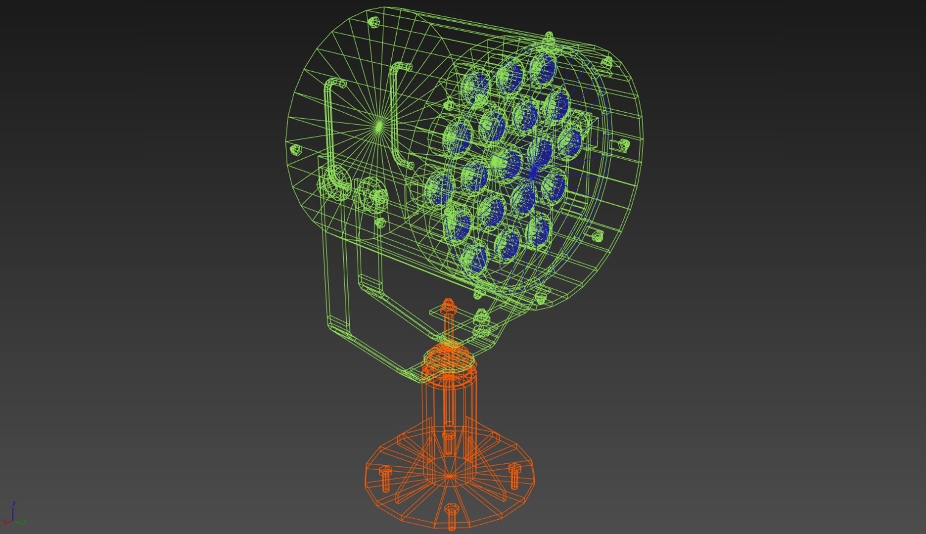 Searchlight V 1 Yellow 3D Model - TurboSquid 1496716