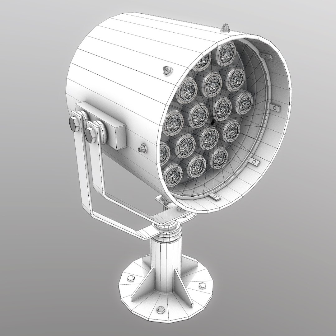 Searchlight V 1 Yellow 3D Model - TurboSquid 1496716