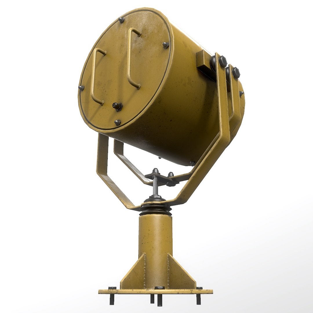 Searchlight V 1 Yellow 3D Model - TurboSquid 1496716