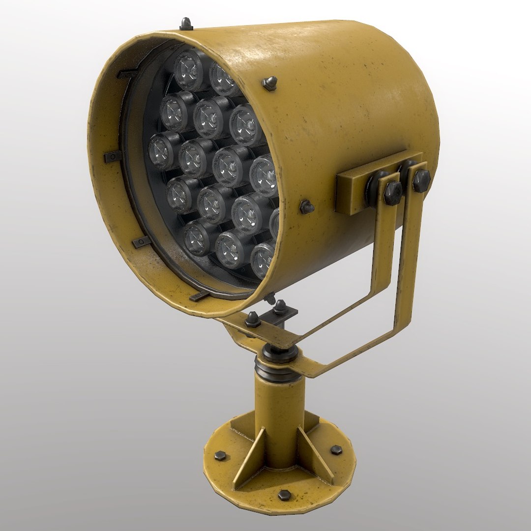 Searchlight V 1 Yellow 3D Model - TurboSquid 1496716