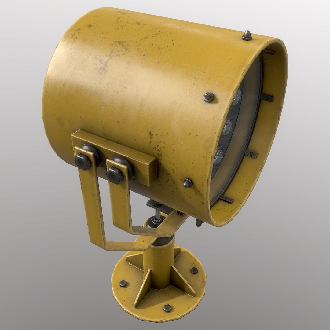 Searchlight V 1 Yellow 3D Model - TurboSquid 1496716