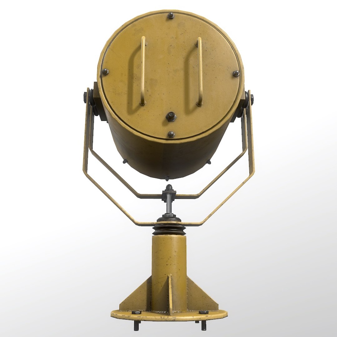 Searchlight V 1 Yellow 3D Model - TurboSquid 1496716