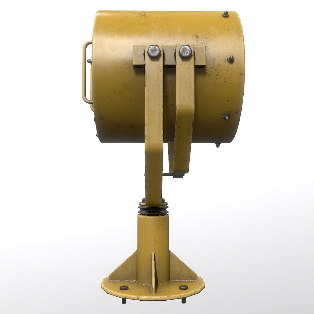 Searchlight V 1 Yellow 3D Model - TurboSquid 1496716