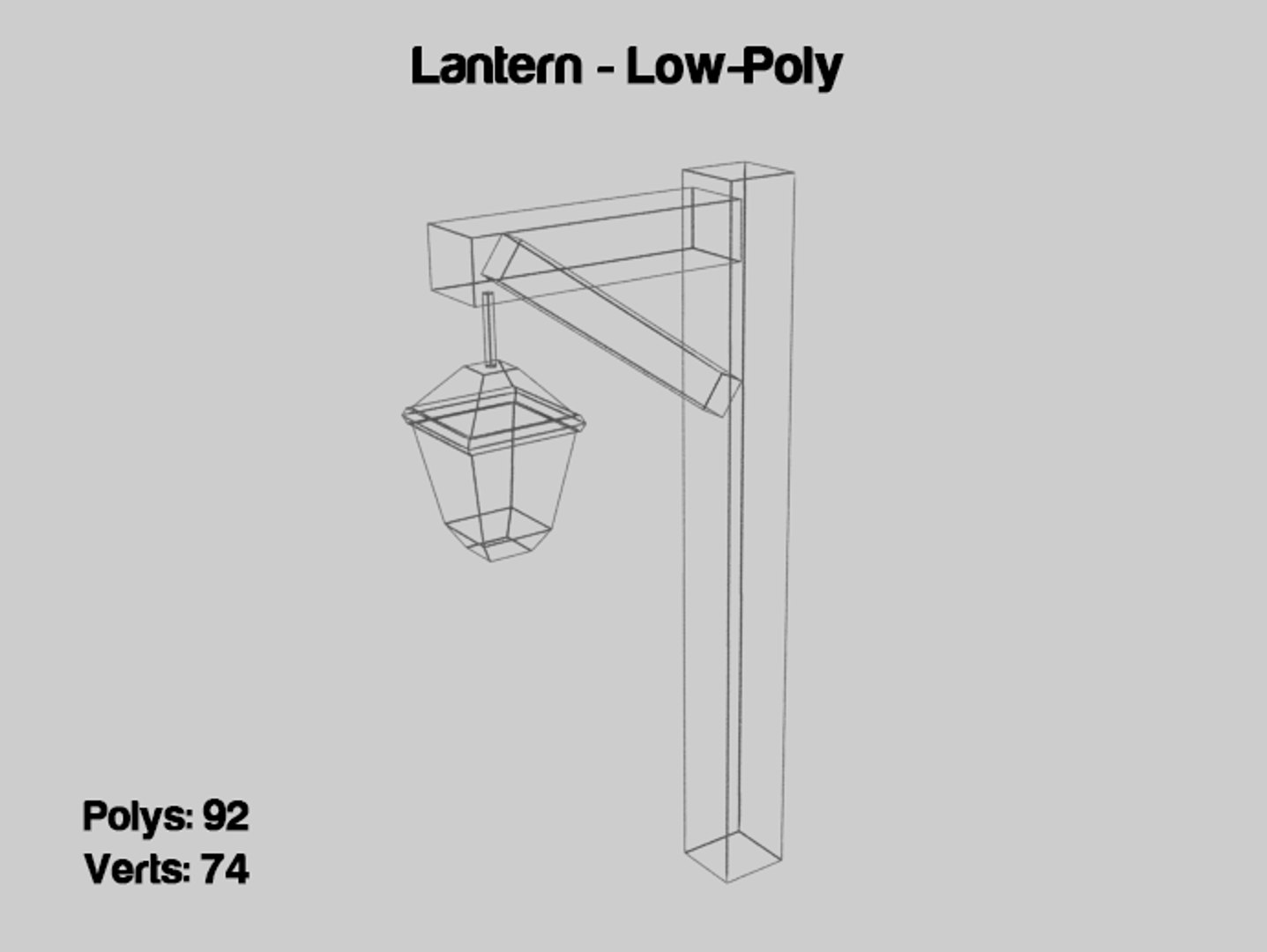 max low-poly lantern