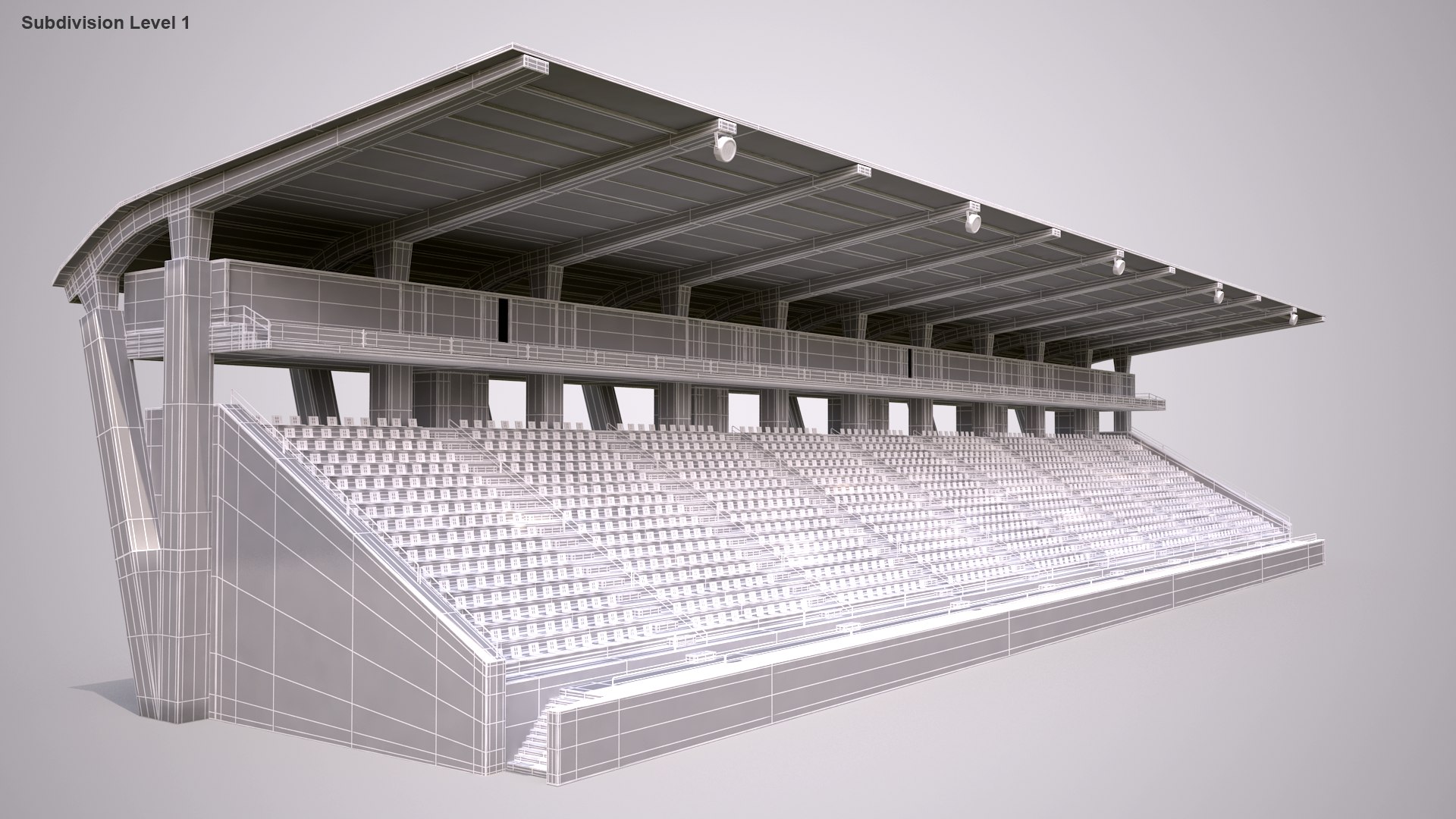 3D Stadium Stand - TurboSquid 1663714