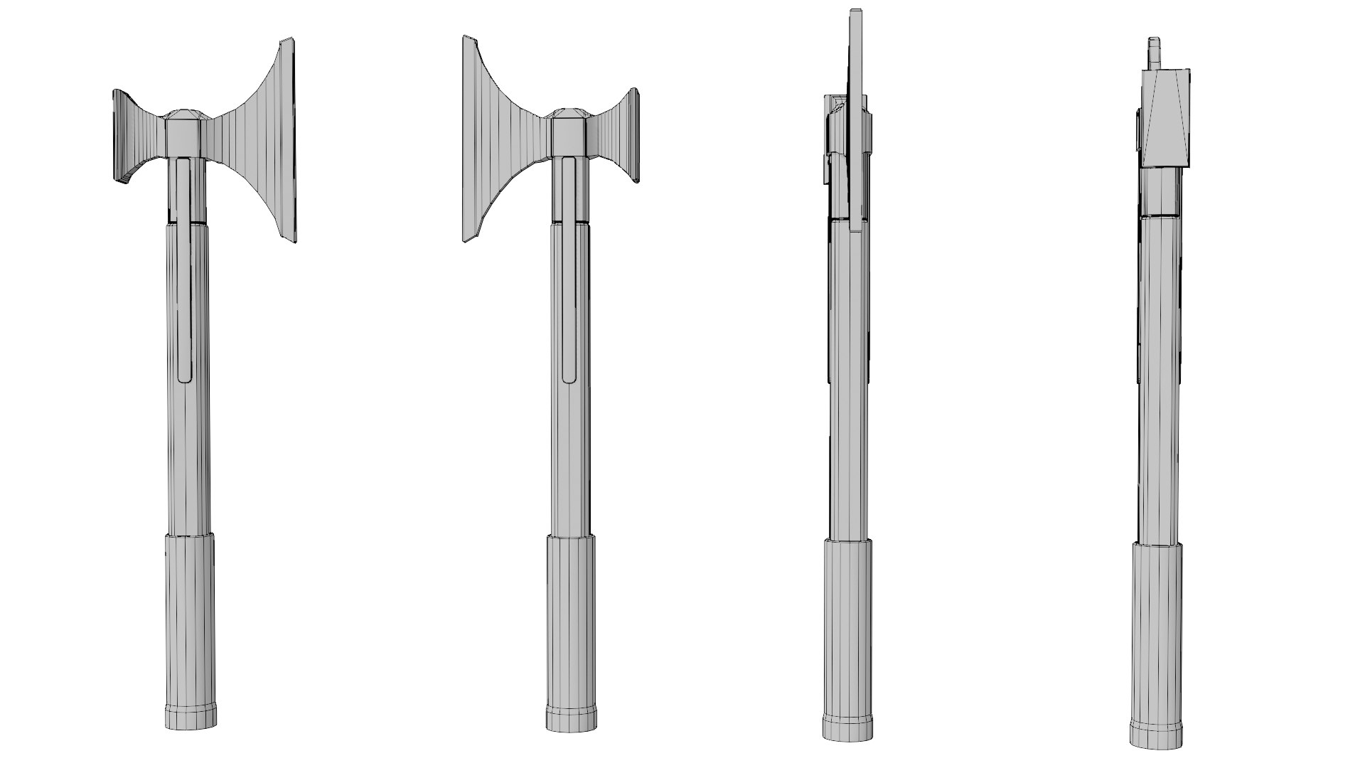 Low Poly Iron Axe Video Game Ready 3D Model - TurboSquid 2442178