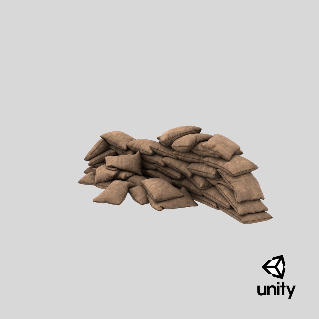 3D Sandbag Barricade Model - TurboSquid 2140808