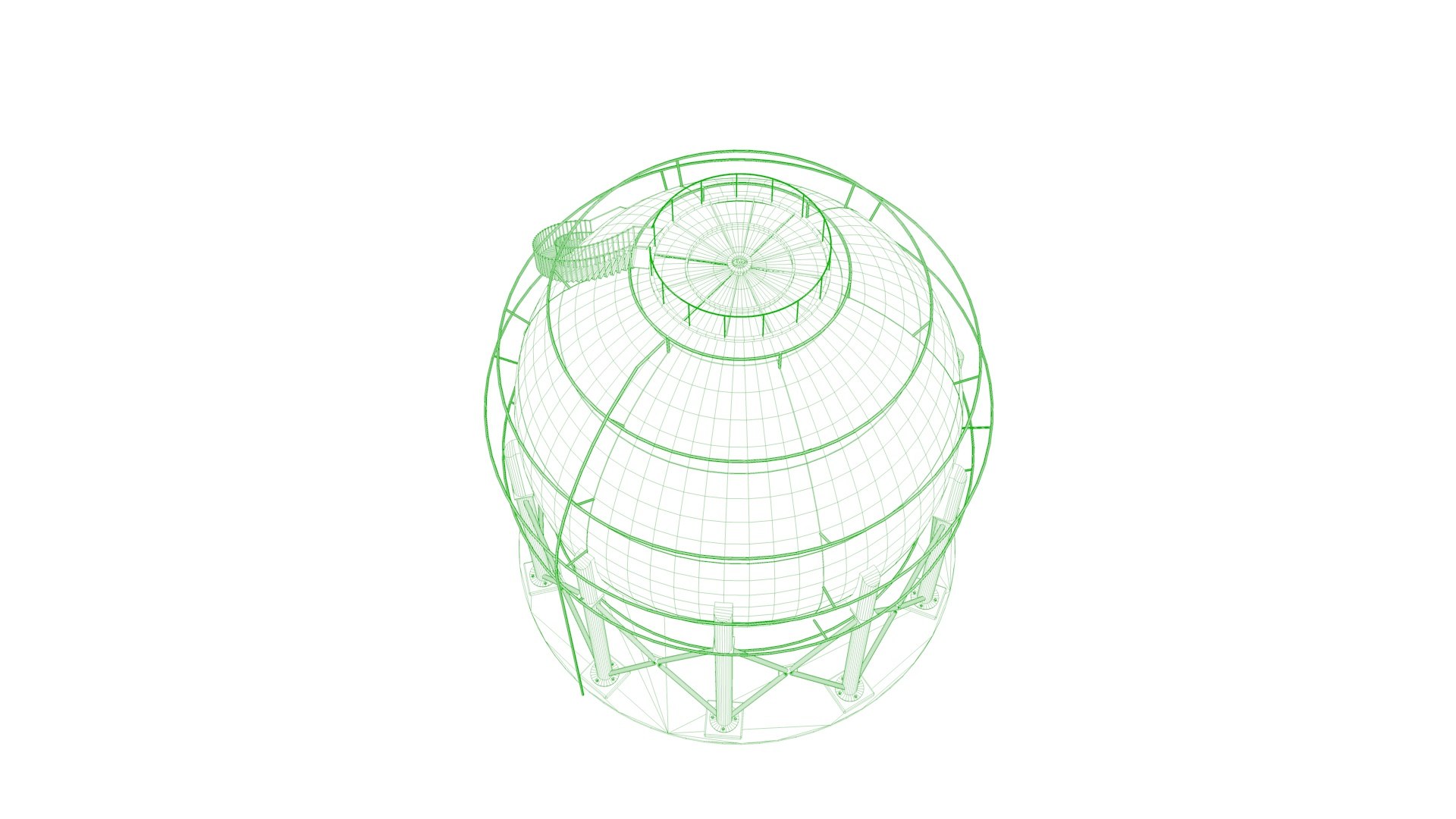 Sphere Tank 3D Model 3D Model - TurboSquid 2165941