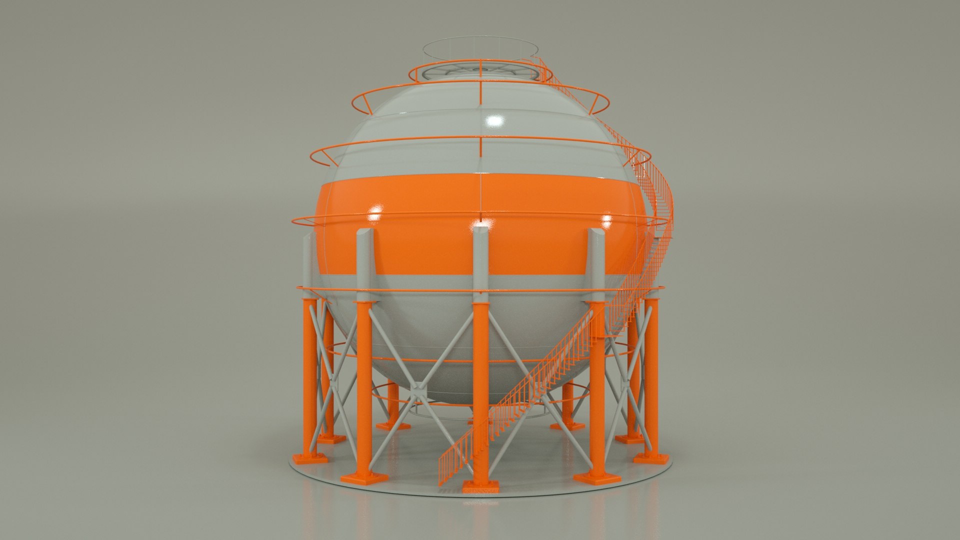 Sphere Tank 3D Model 3D Model - TurboSquid 2165941