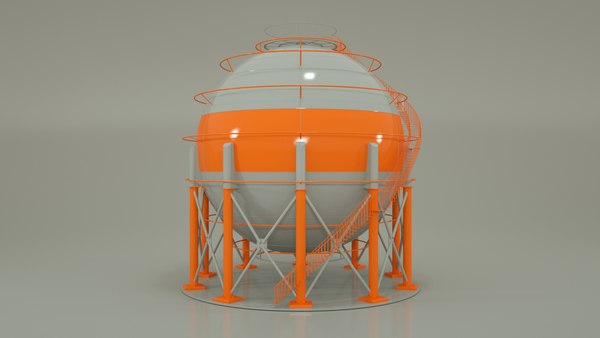 modelo 3d Modelo 3D del tanque de esfera - TurboSquid 2165941