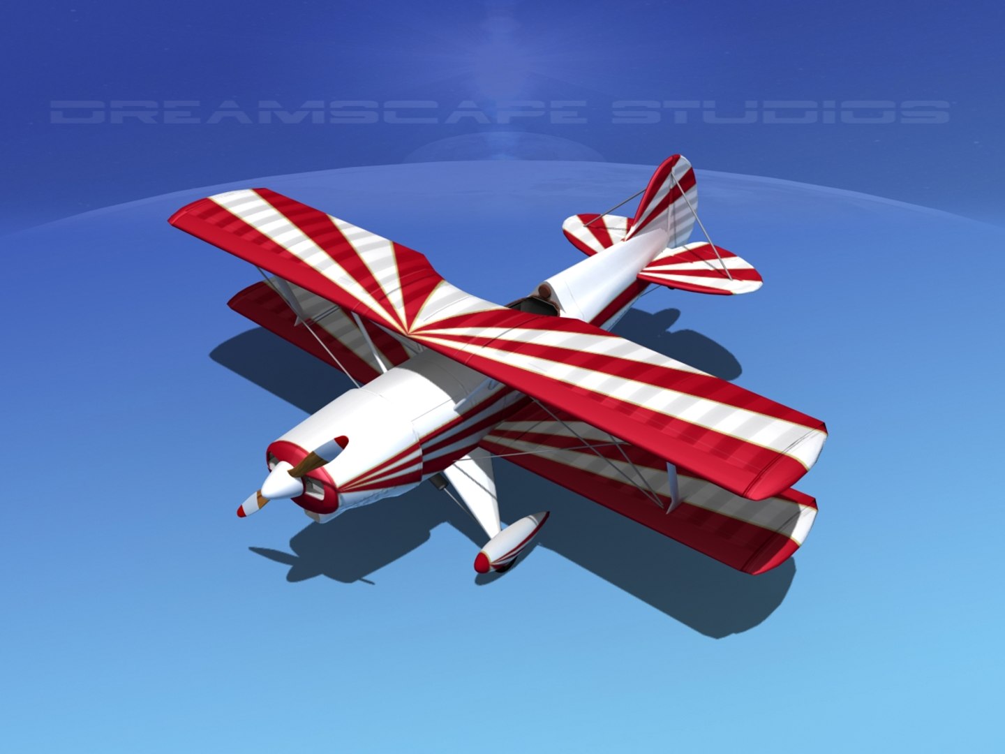 3ds propeller acro sport biplane