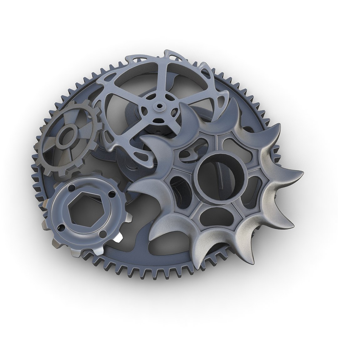 Gears Set 03 3d 3ds