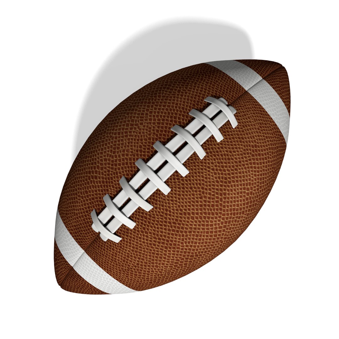 3d obj football ball