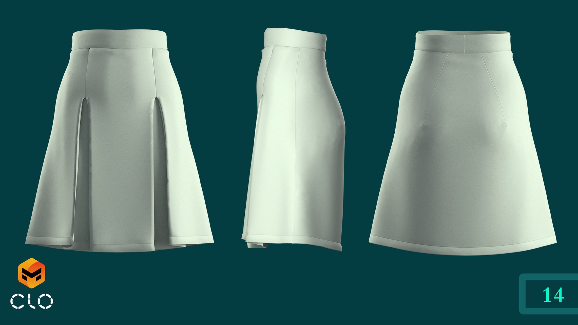 3D Female Skirts Pack - CLO3D And MD Projects-OBJ-FBX - TurboSquid 2035724