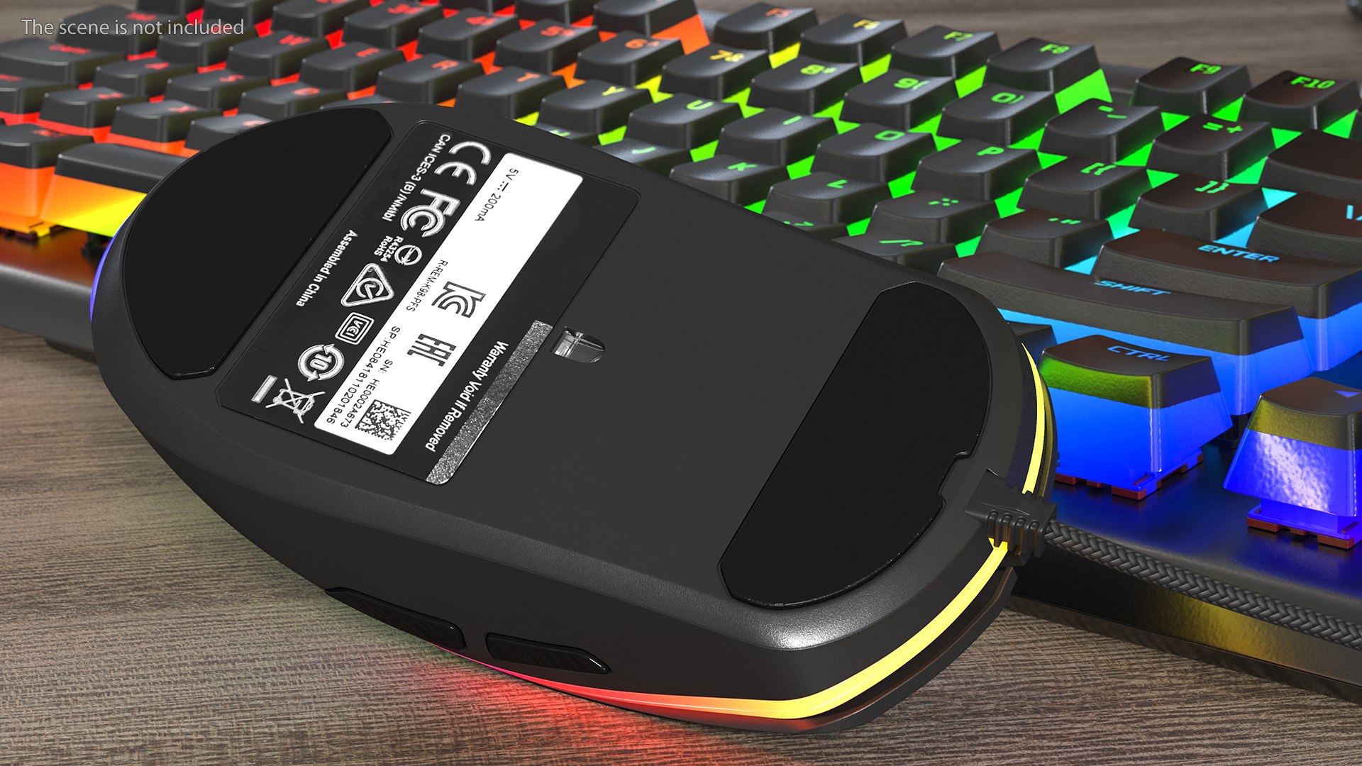 Wired rgb gaming mouse computer model - TurboSquid 1700140