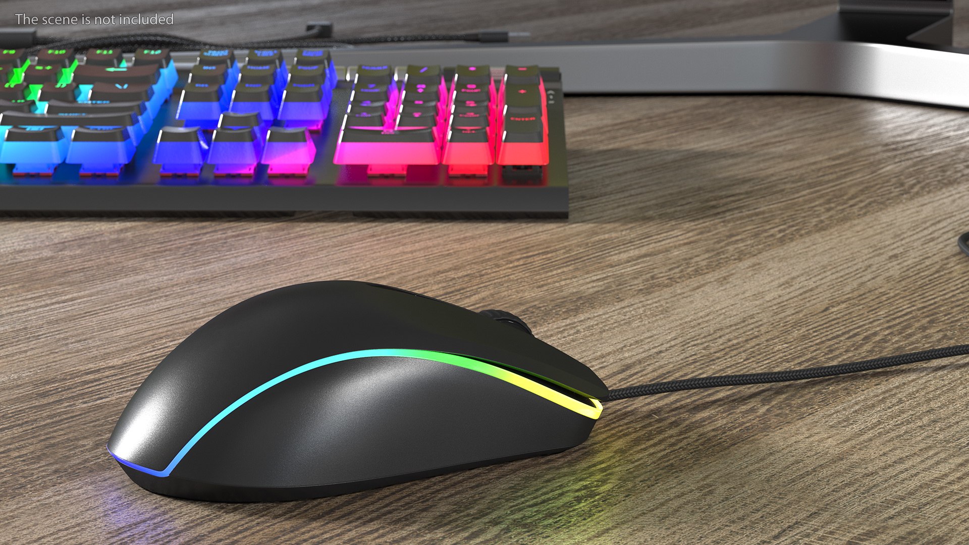 Wired rgb gaming mouse computer model - TurboSquid 1700140