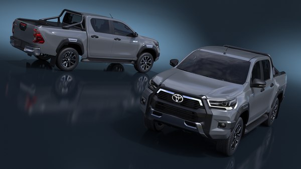modelo 3d Toyota Hilux 2022 Gris - TurboSquid 2280692