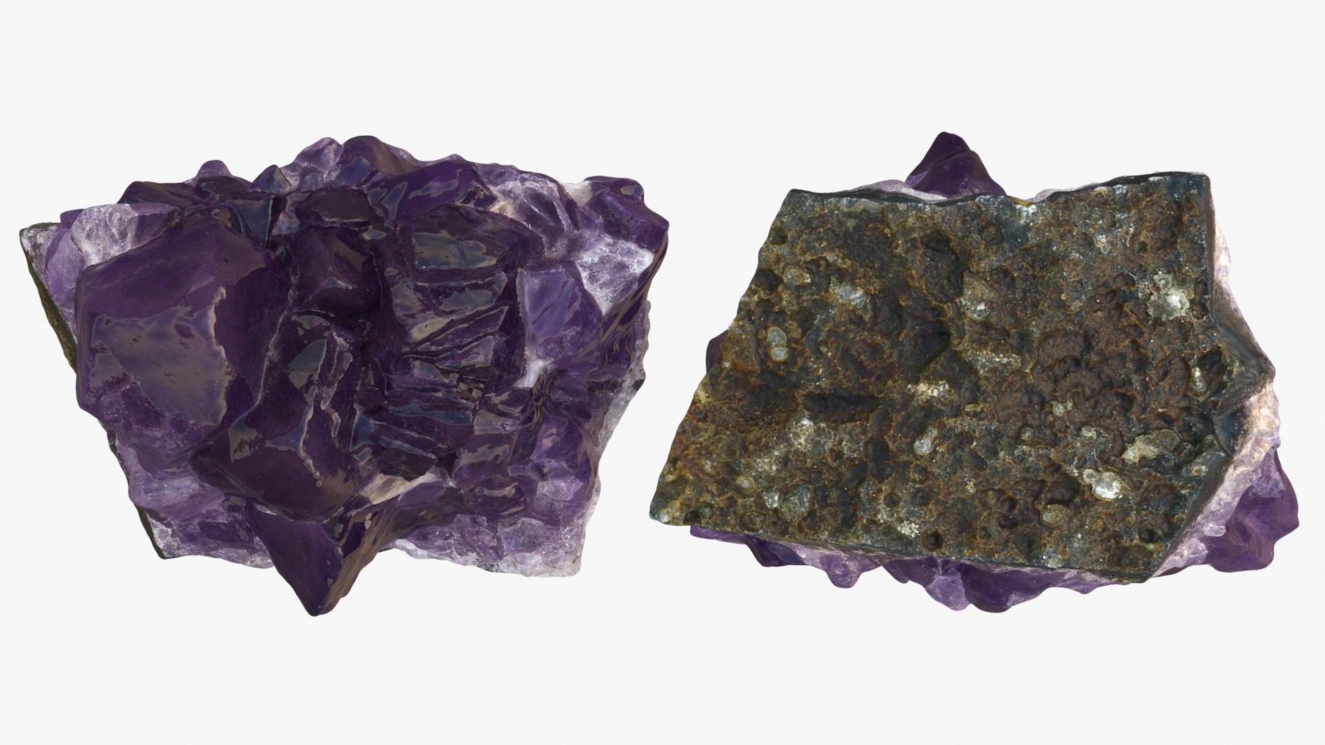 3D Amethyst Stone Collection Model - TurboSquid 2279551