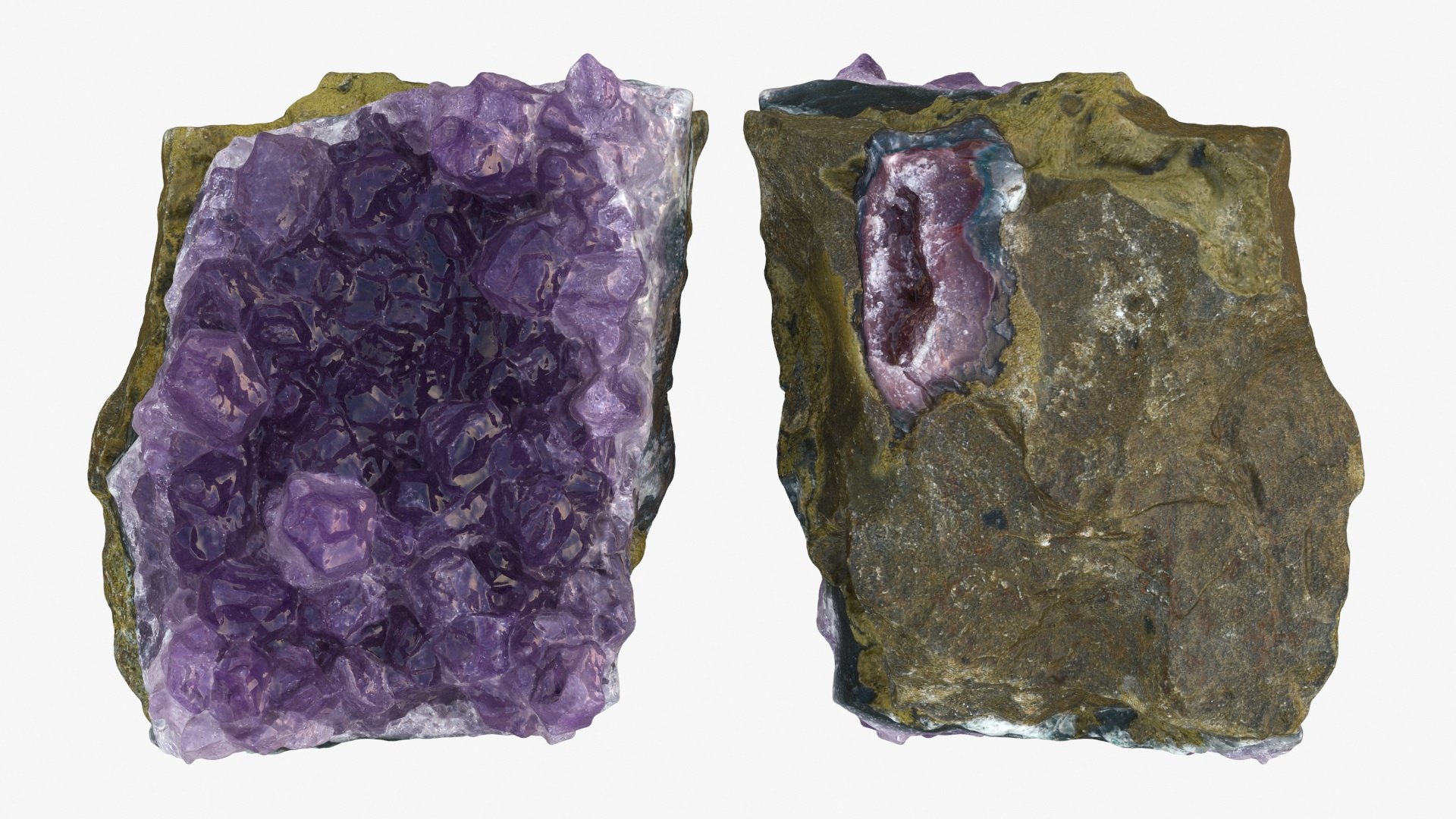 3D Amethyst Stone Collection Model - TurboSquid 2279551