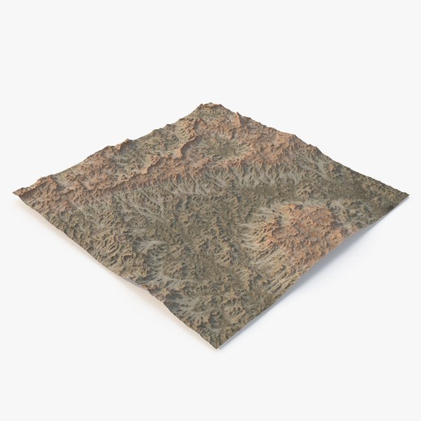 Hills mountains terrain 3D model - TurboSquid 1351985