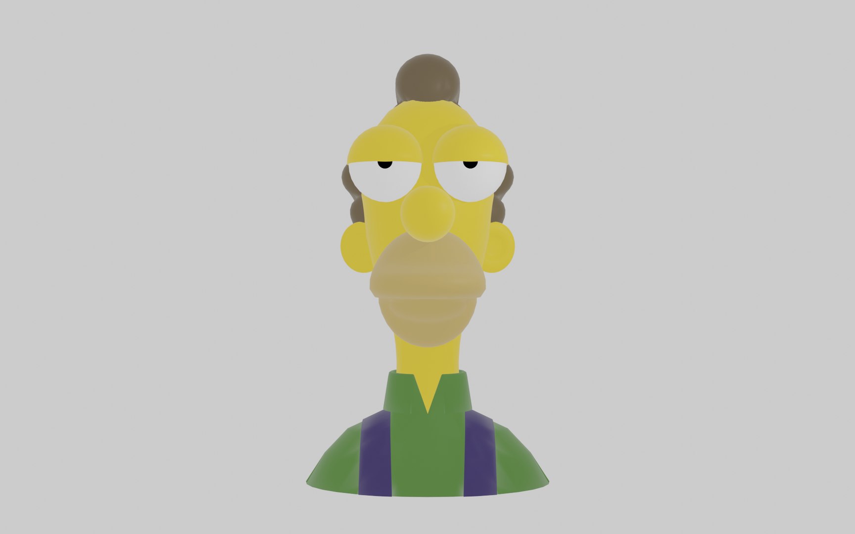 3D The Simpsons - Lenny Leonard Bust - TurboSquid 2171124