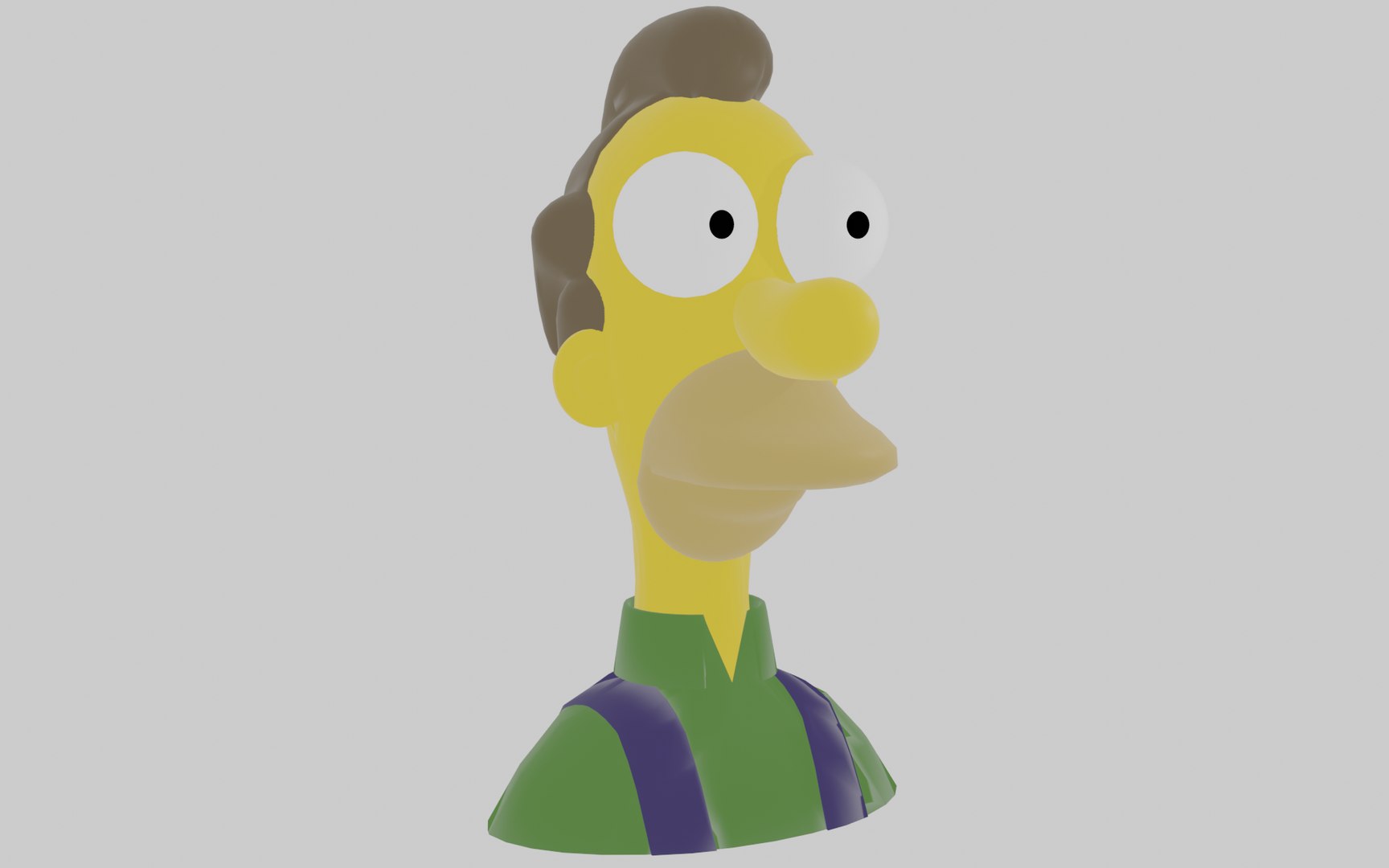3D The Simpsons - Lenny Leonard Bust - TurboSquid 2171124