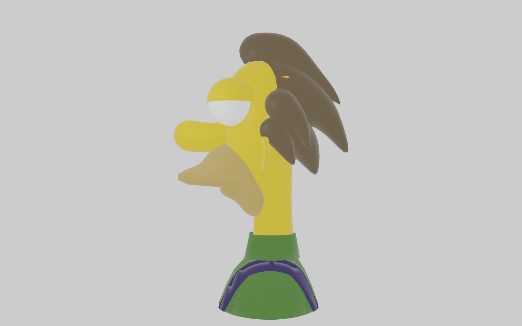 3D The Simpsons - Lenny Leonard Bust - TurboSquid 2171124
