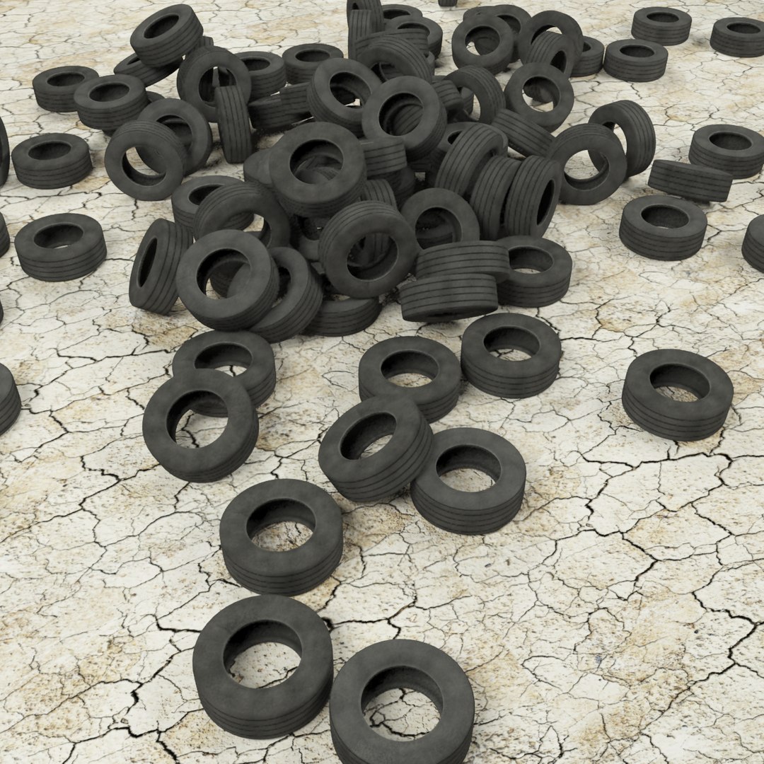3D Heap Tires Model - TurboSquid 1173406