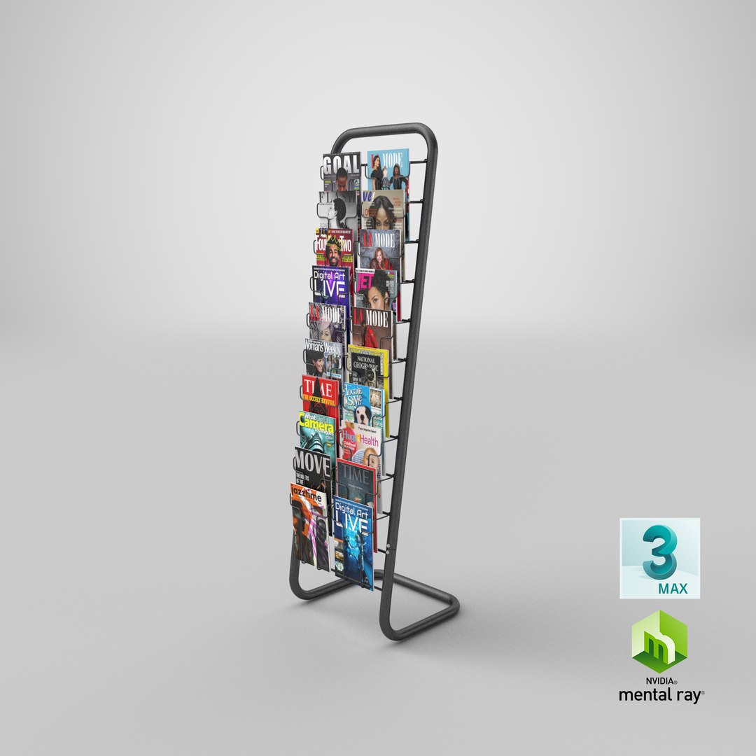 3D Magazine Stand Model - TurboSquid 1340626