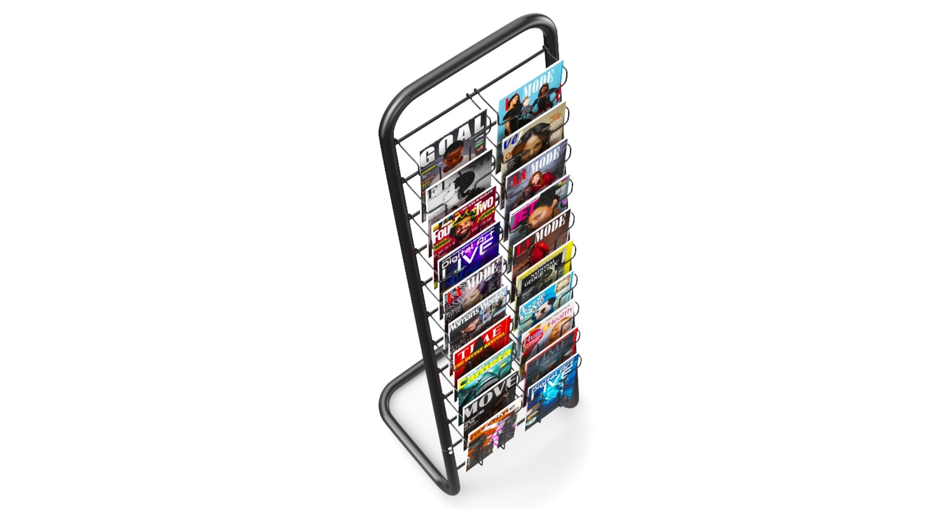 3D Magazine Stand Model - TurboSquid 1340626